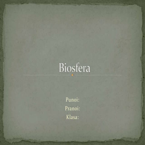Biosfera | PPTX
