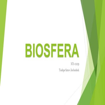 Biosfera (Ekologiya) J.Toshpolatov.pptx
