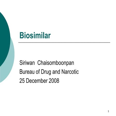 Biosimilar | PPTX