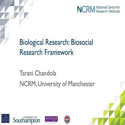 Biosocial research framework | PPTX | Science