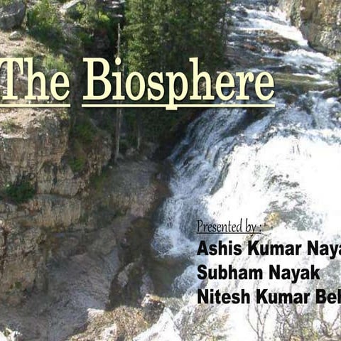 Biosphere ppt | PPT