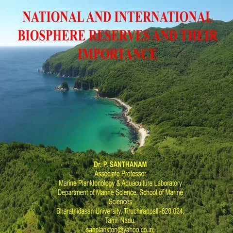 National and International Marine Biosphere Reserves | PPT