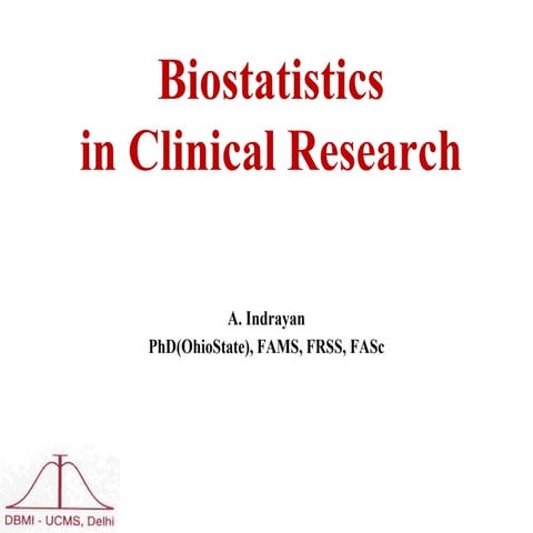 Biostatistics in Clinical Research | PPT