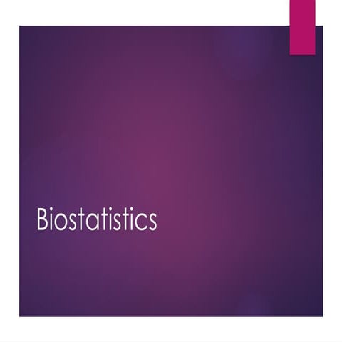 Biostatistics- Data types and presentation | PPTX
