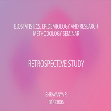 Biostatistics Epidemiology And Research Methodology Seminar Pptx