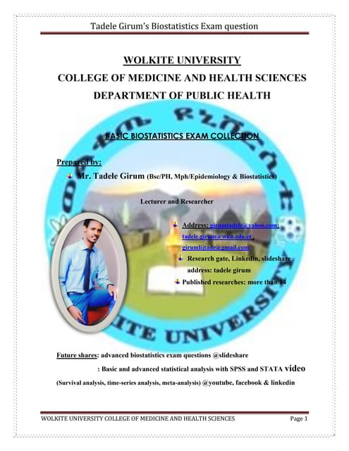 Biostatistics Multiple Choice Questions1 Pdf Physics Science