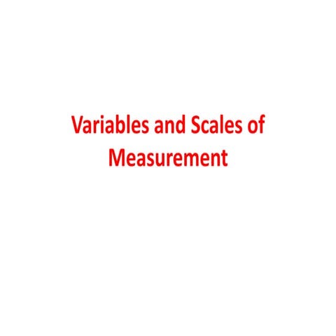 Biostatistics lec 2 variables and scales of measurement | PPTX