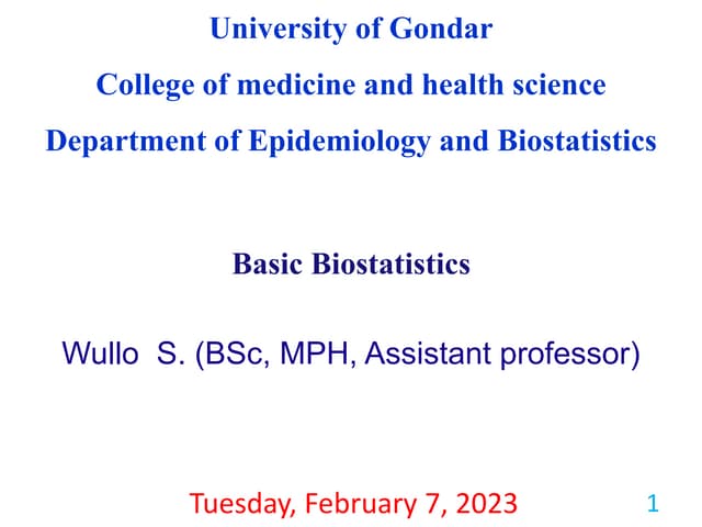 Introduction to statistics | PPTX