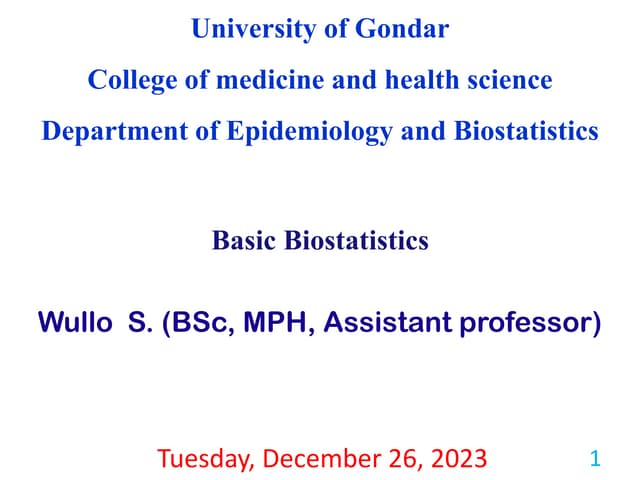 Biostatistics (Basic Definitions & Concepts) | SurgicoMed.com