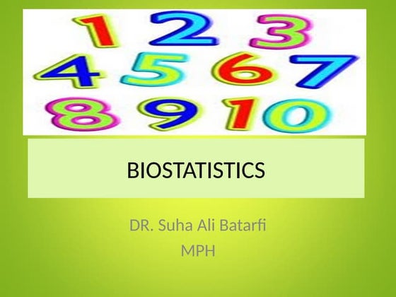 Introduction to biostatistics | PPTX | Science