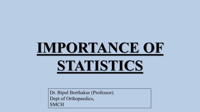 PRESENTATION OF STATISTICAL DATA | PPTX