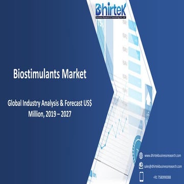 Biostimulants market | PPT