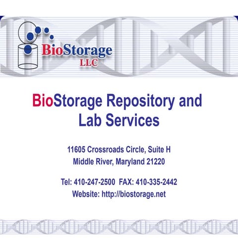 Bio Storage | PPT