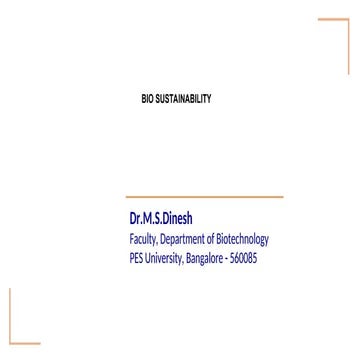 Bio Sustainability MSD.ppt The sustainable technologies leads to ...