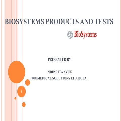 Biosystems products ppt | PPTX