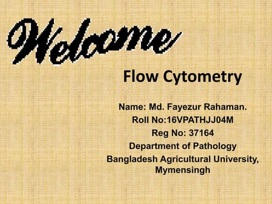 Flow cytometry and fluorescence activated cell sorting (FACS) | PPT