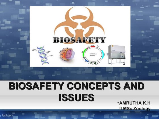 Biosafety guidelines | PPT