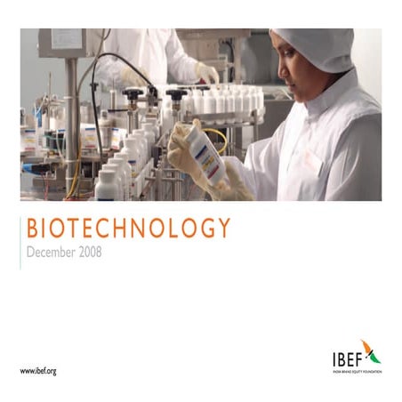 Indian Biotech Industry Presentation 010709 | PDF | Biotech and ...
