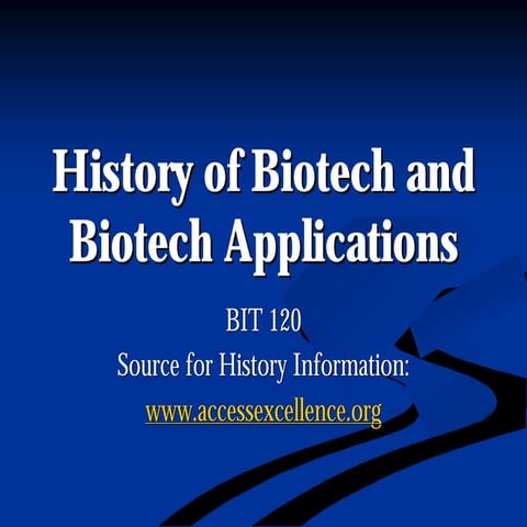 Biotech history | PDF
