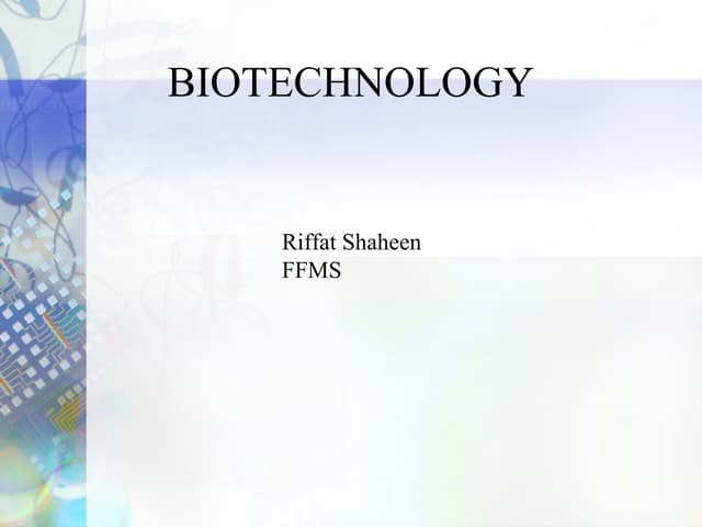 History of Biotechnology | PPT