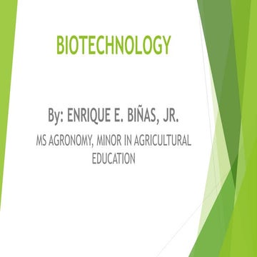 Biotechnology | PPTX