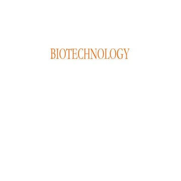 Biotechnology.ppt use and future prospects | PPT