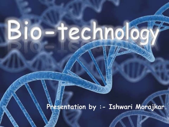 Biotechnology courses | PPT