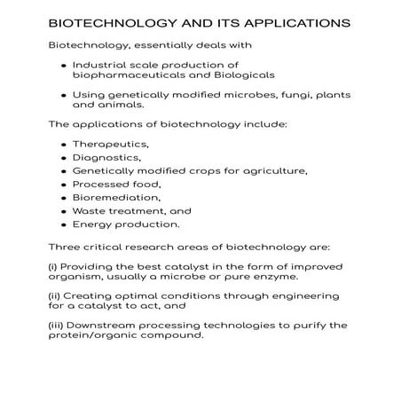 Biotechnology and its applications notes.pdf