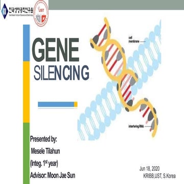 Gene Silencing (RNA interference ) | PPTX