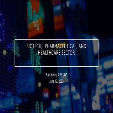 Biotech Pharmaceutical Medical Equipment and Supplies - Analysis - June ...