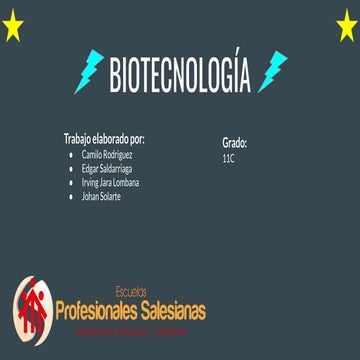 LOS COLORES DE LA BIOTECNOLOGÍA | PPTX