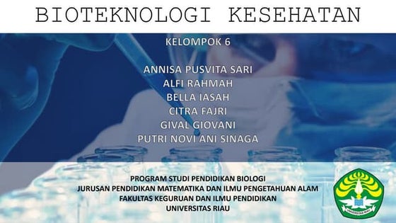 Pembuatan Insulin dengan Teknik Rekombinasi DNA | PPTX