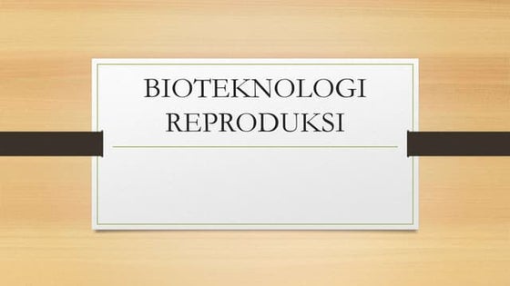 Penerapan Bioteknologi dalam kehidupan. Materi Kelas IX | PPT