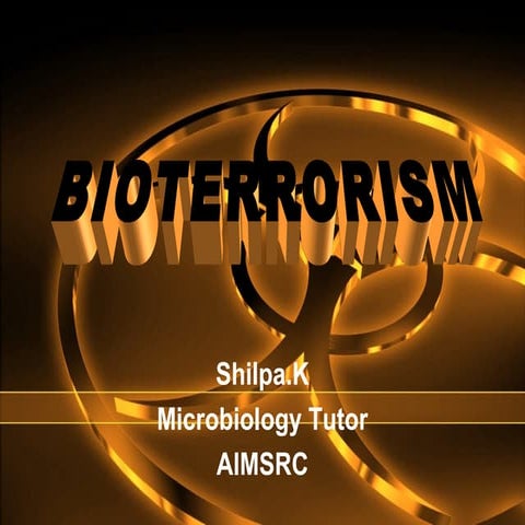 Bioterrorism | PPT