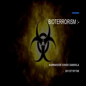 Bioterrorism | PPTX