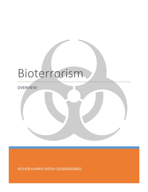 Microbial forensics and it's importance | PDF