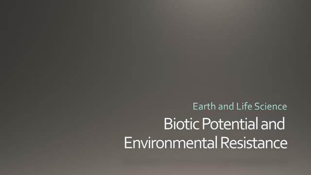 Principles of Ecosystem - Earth and life science | PPTX