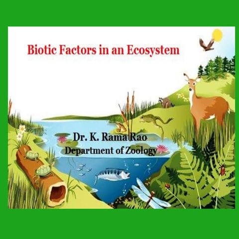 Biotic components of an ecosystem
