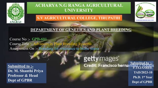 Biotic and abiotic stress | PPTX