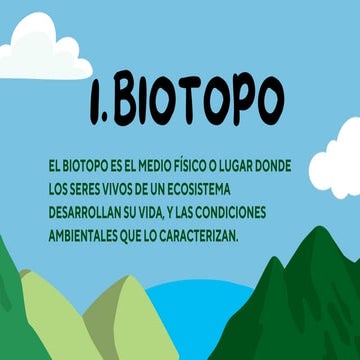 BIOTOPO Y LA BIOCENOSIS Y SU RELACION CON EL MEDIO AMBIENTE | PDF