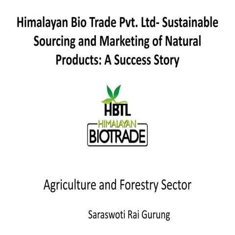 Bio Trade in Nepal | PPT