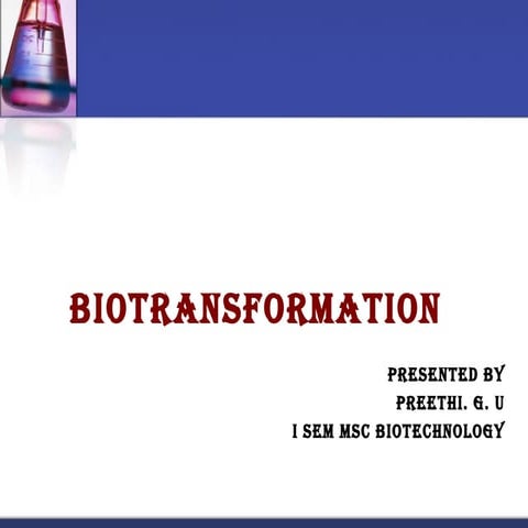Biotransformation | PPT | Endocrine and Metabolic Diseases | Diseases ...