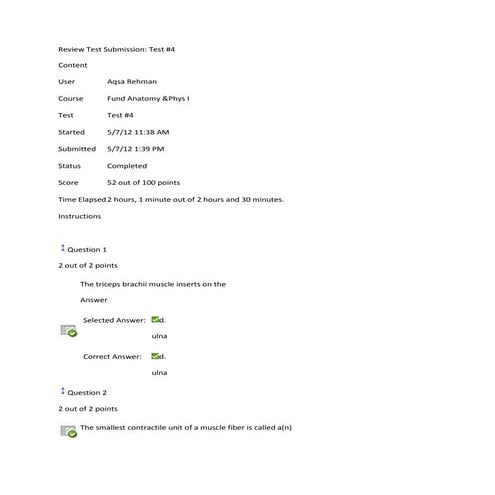 Unit test 4 tentative key | PDF