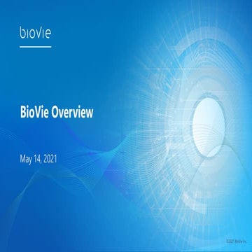 BioVie Investor Deck, May 2021 | PPT