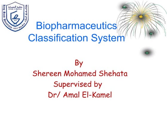 Bio pharmaceutical classification System [BCS] | PPTX