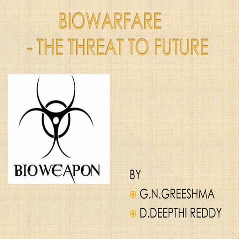 Biowarfare | PPTX