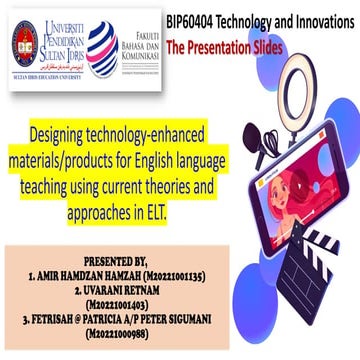 BIP60404 - Assignment 3 - Presentation Slides as PDF - Amir Uva & Pat ...