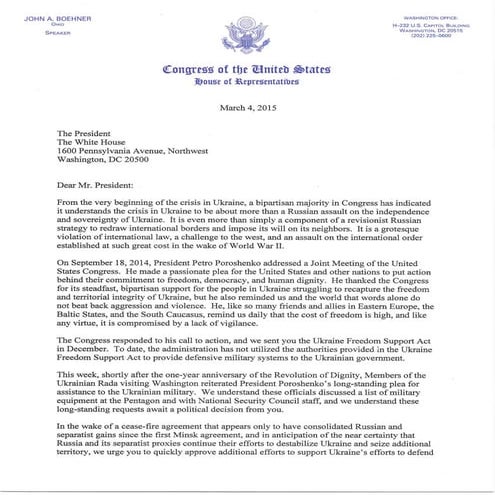 Bipartisan ukraineletter | PDF