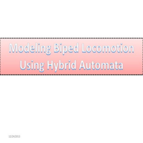 Biped locomotion | PPTX