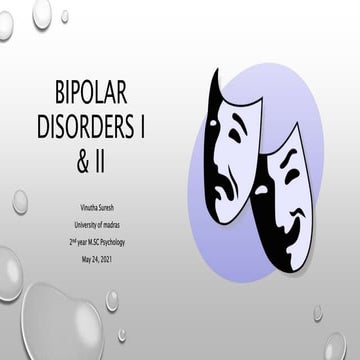 Bipolar disorder | PPTX